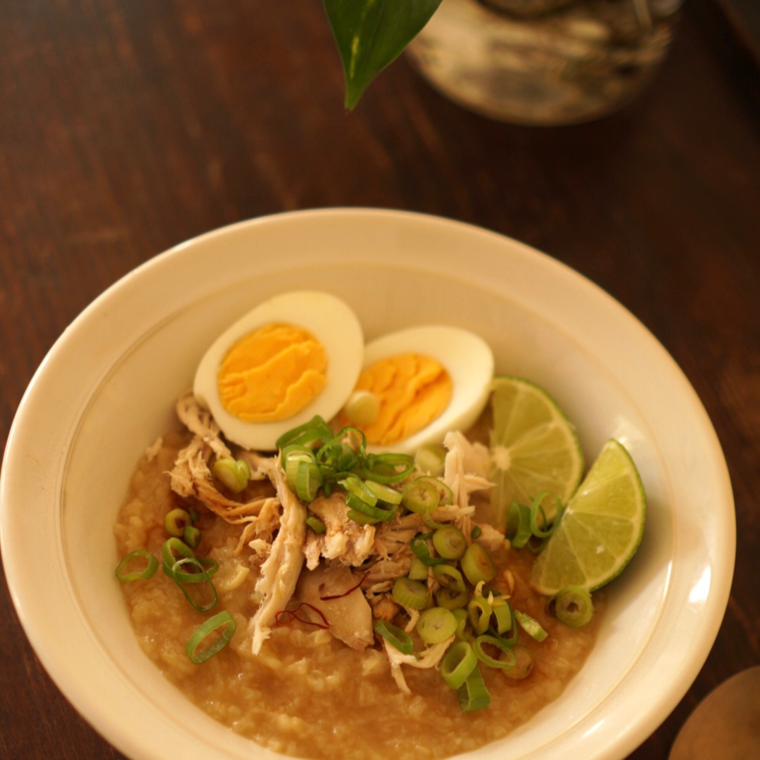 Arroz Caldo, Comforting Filipino Rice Porridge | BY TIDE